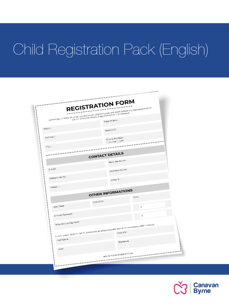 Children Registration Pack - Early Years Shop
