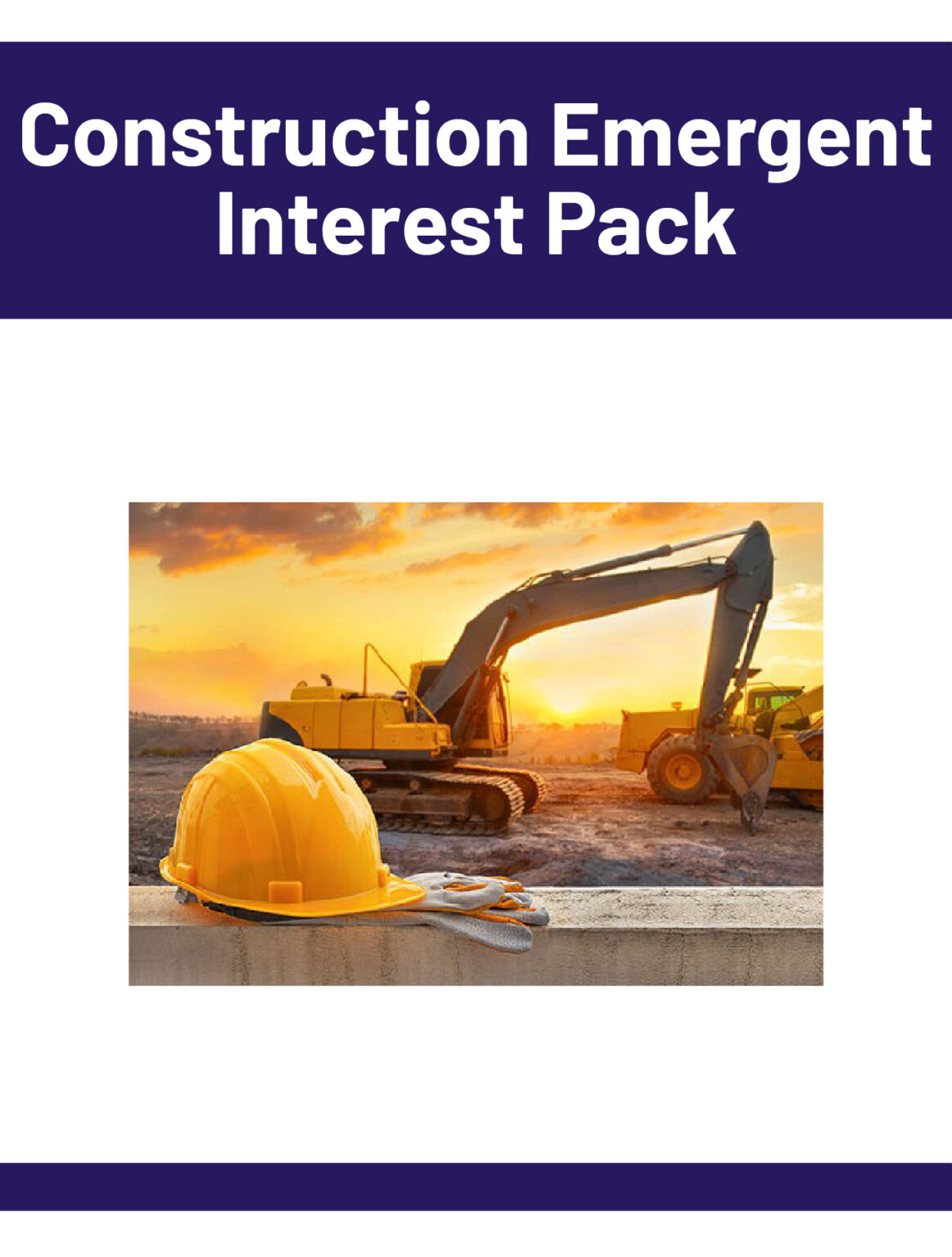 Construction Emergent Interest Pack - Early Years Shop