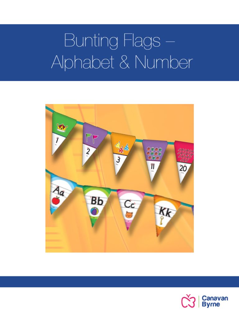 Bunting Flags Bundle - Alphabet and Number - Early Years Shop