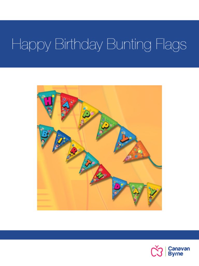 Happy Birthday Bunting Flags - Early Years Shop