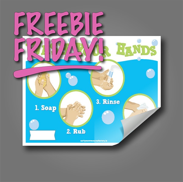 Hand Wash Poster - Friday Freebie - Early Years Shop