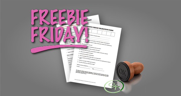 Reference Validation Checklist Todays Friday Freebie - Early Years Shop