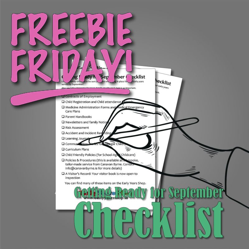Getting Ready for September Checklist Friday Freebie - Early Years Shop