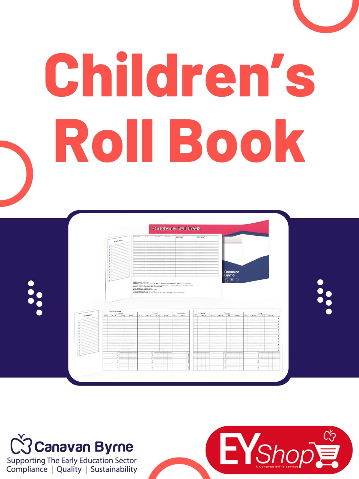Children's Roll Book with Sign-in and Sign-out - Early Years Shop