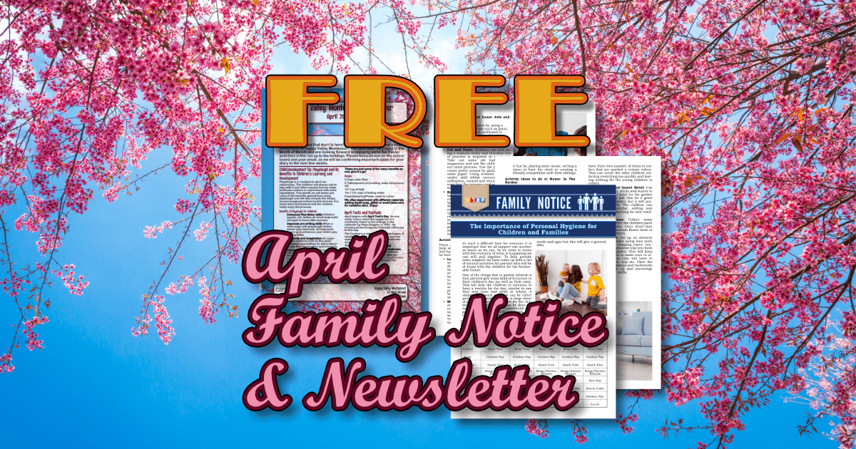 FREE April Newsletter - Communicate With Parents During the Stay Home ...