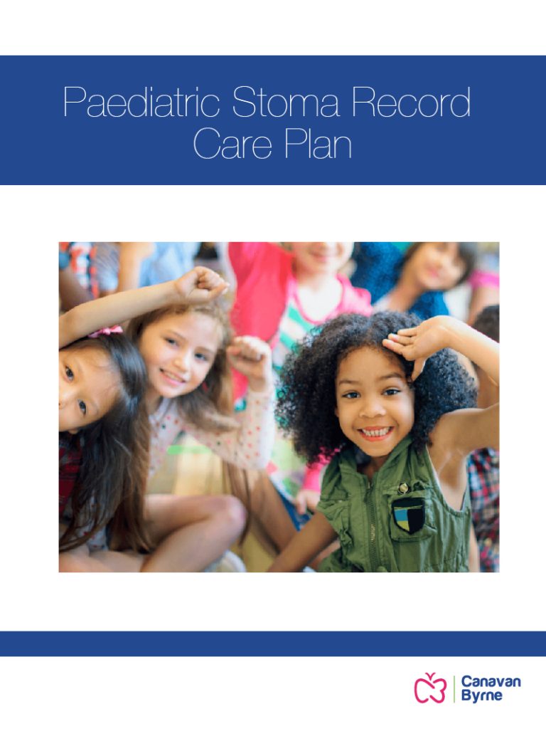Paediatric Stoma Record and Care Plan - Early Years Shop