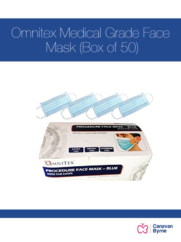 Omnitex Medical Grade Face Mask (Box of 50) - Early Years Shop