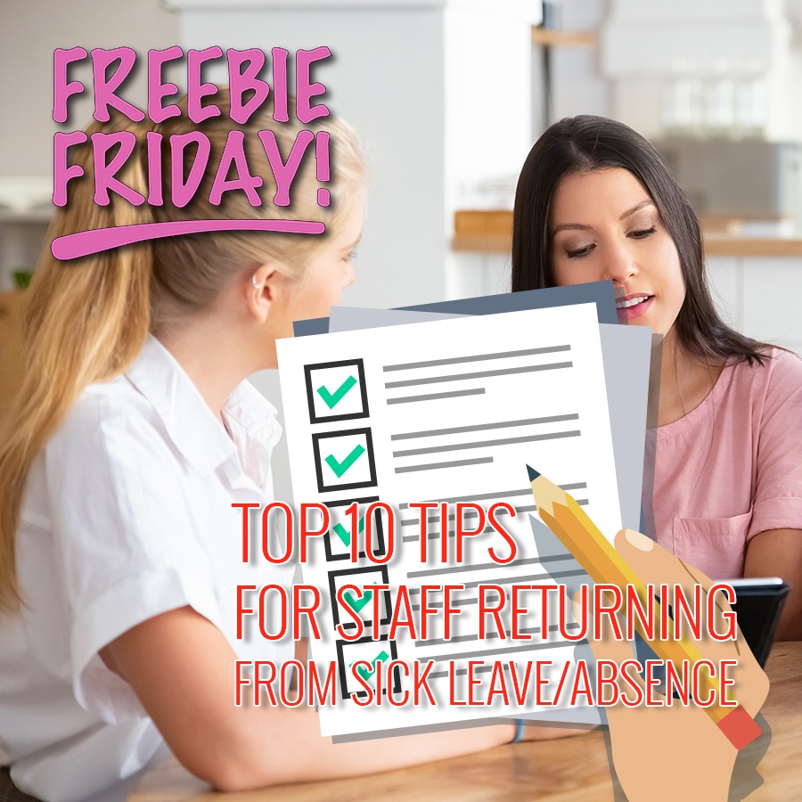 his Weeks Friday Freebie WARM Sample Structure & Top 10 Tips for Staff ...