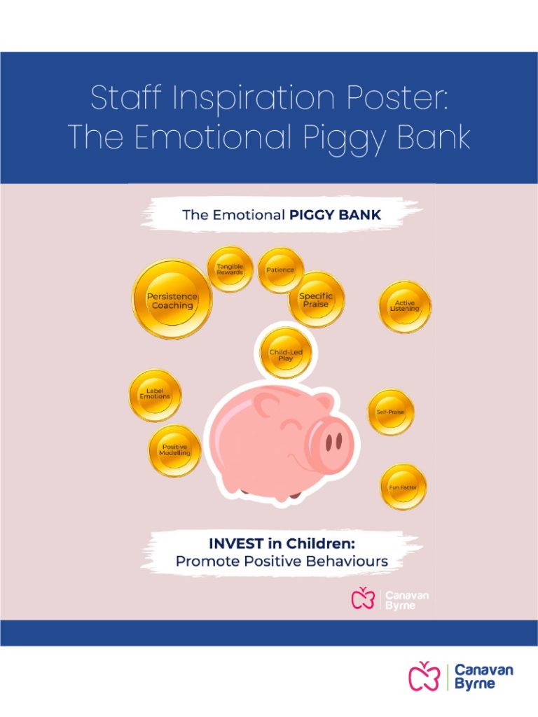 The Emotional Piggy Bank: Staff Inspiration Poster - Early Years Shop