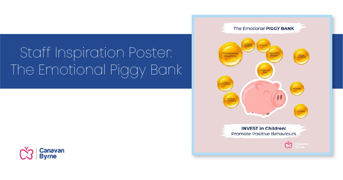 The Emotional Piggy Bank: Staff Inspiration Poster - Early Years Shop