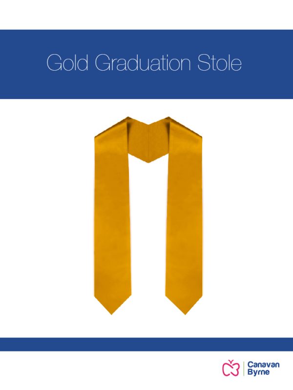 Gold Graduation Stole - Early Years Shop