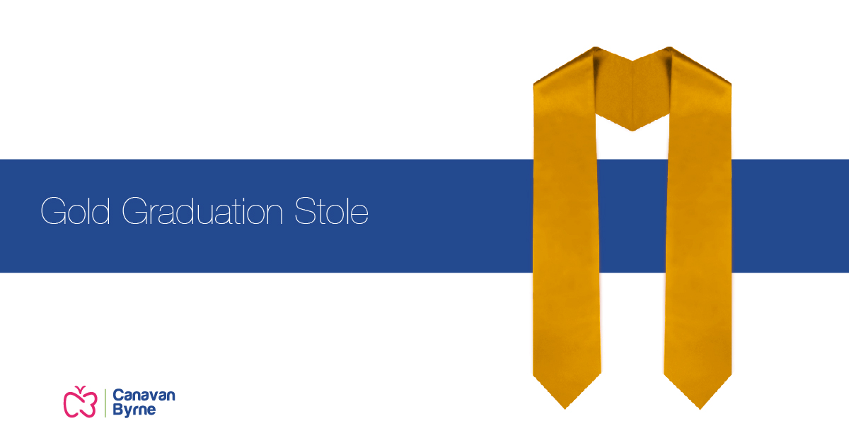 Gold Graduation Stole - Early Years Shop