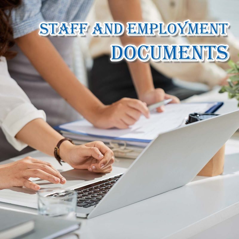Staff and Employment Documents - Early Years Shop