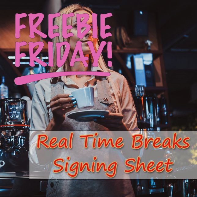 Friday-Freebie.Real Time Breaks Signing Sheet - Early Years Shop