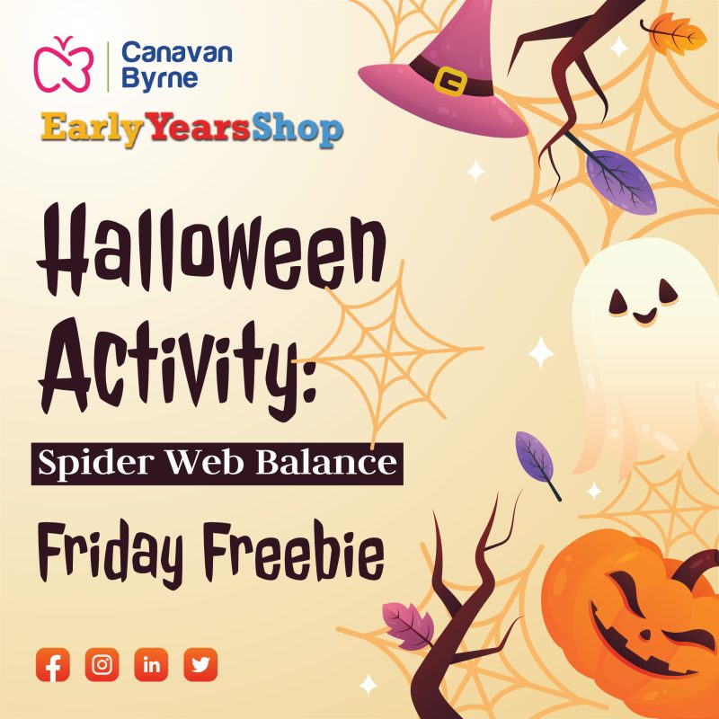 Spider Web Balance Friday Freebie Graphic - Early Years Shop