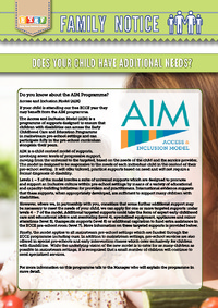 Aim Programme - Early Years Shop