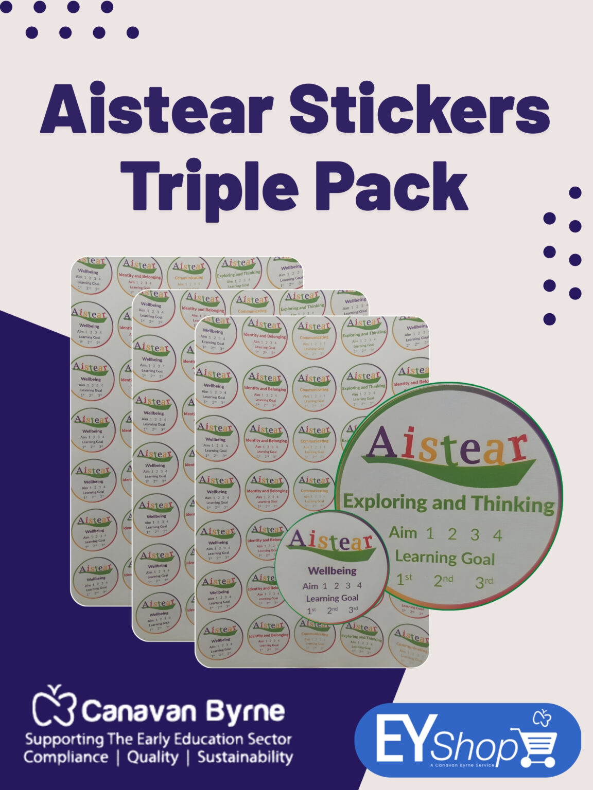 Aistear Stickers - Triple-pack - Early Years Shop