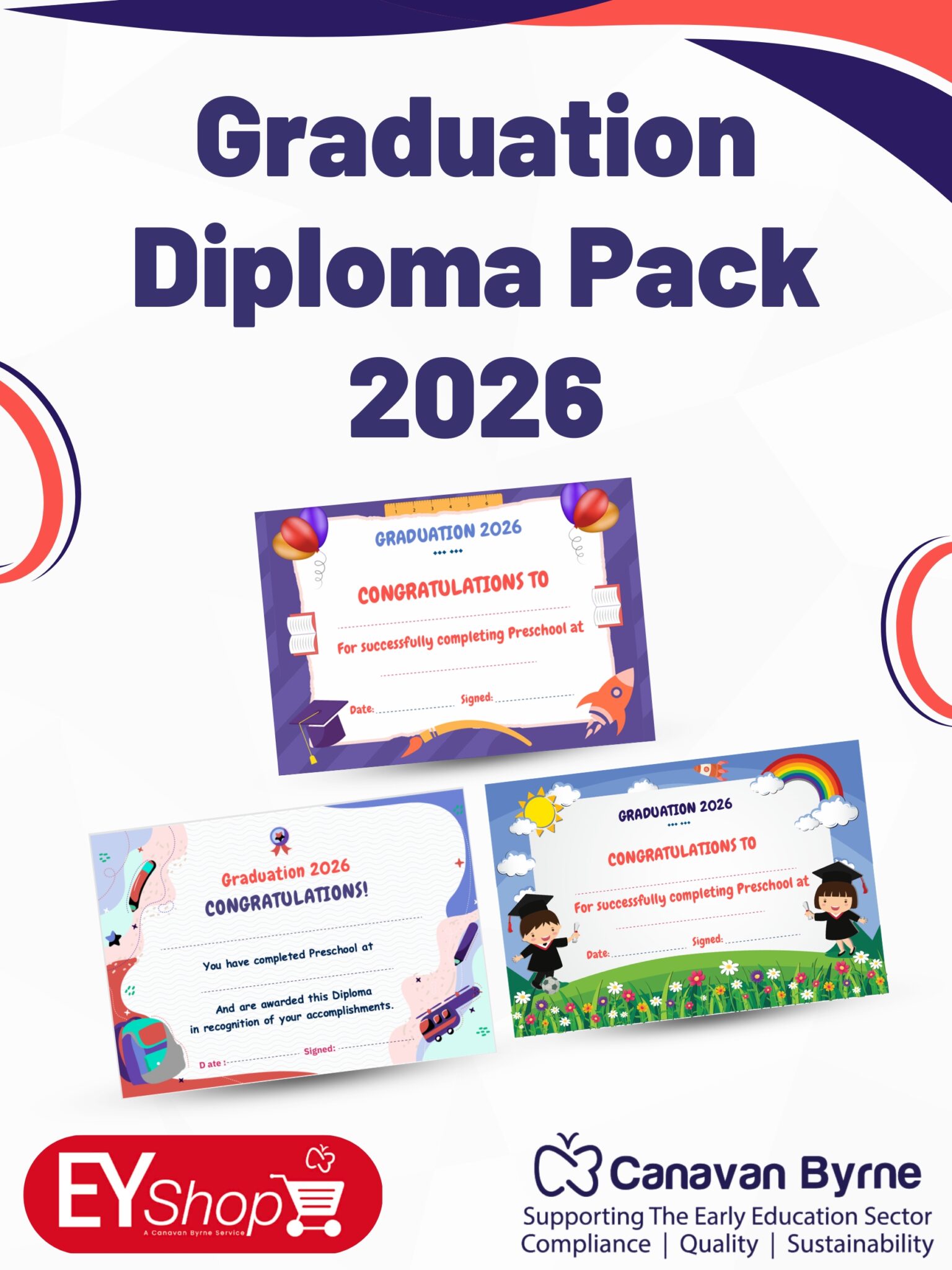 Graduation Diploma Pack 2026 (Downloadable) - Early Years Shop